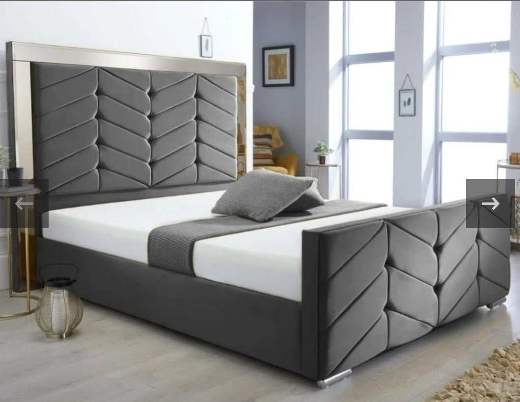 Madrid Mirror Bed - Art Deco Mirror Bed Frame! – British Bed Store